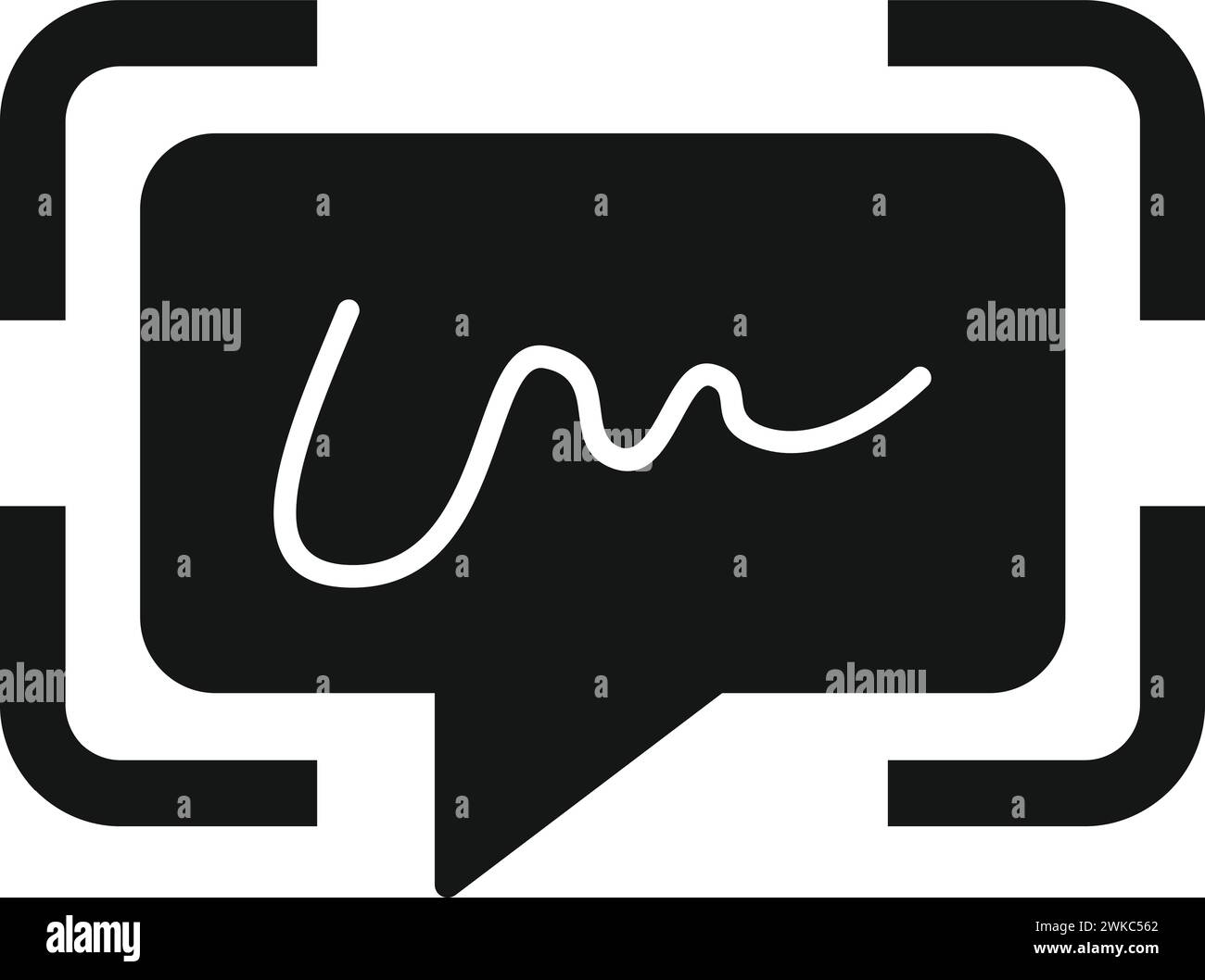 Handwriting Identification Message Icon Simple Vector Check Data