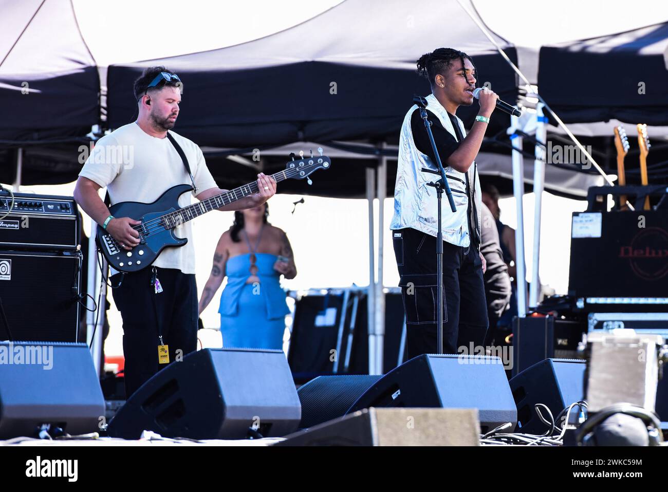 Melbourne, Australia. 18th Feb, 2024. Young RNB artist Sedriece and ...