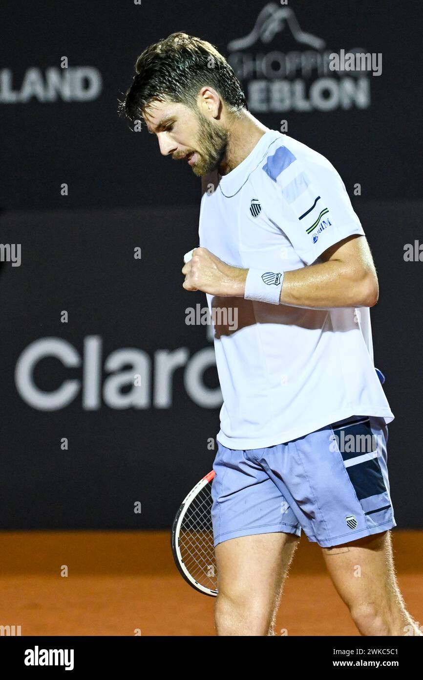Rio, Brazil - february 19, 2024: player in match Cameron Norrie (GBR ...