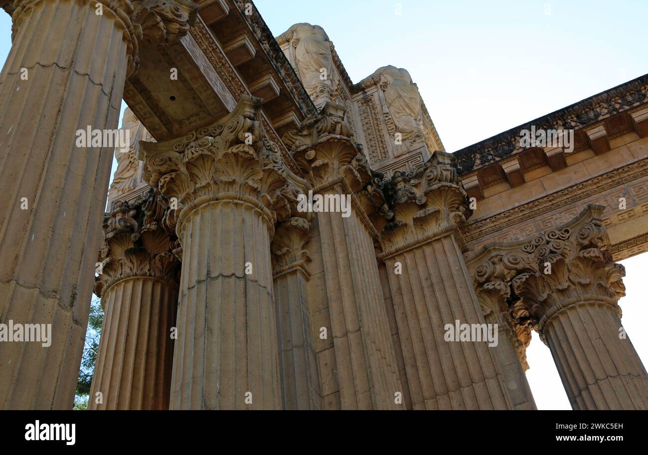 Column in Corinthian order - The Palace of Fine Arts, San Francisco ...