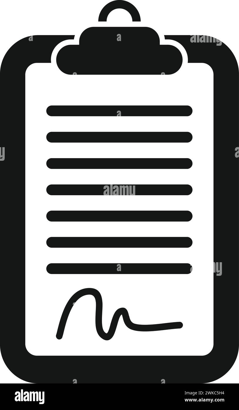 Check Data User Icon Simple Vector Human Security Handwriting