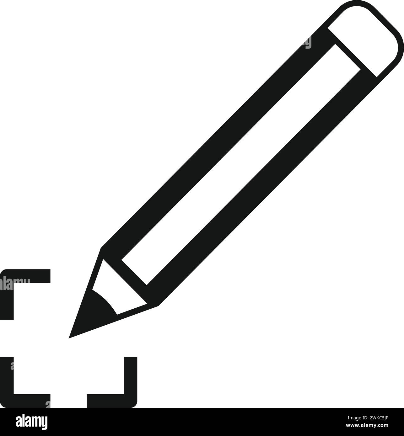 Pen Handwriting Access Icon Simple Vector Human Security Biometric