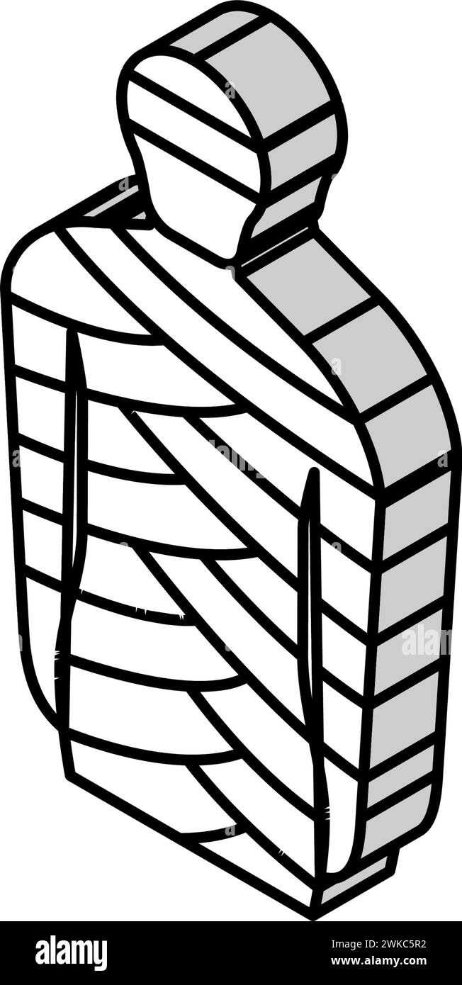 mummy egypt isometric icon vector illustration Stock Vector Image & Art ...