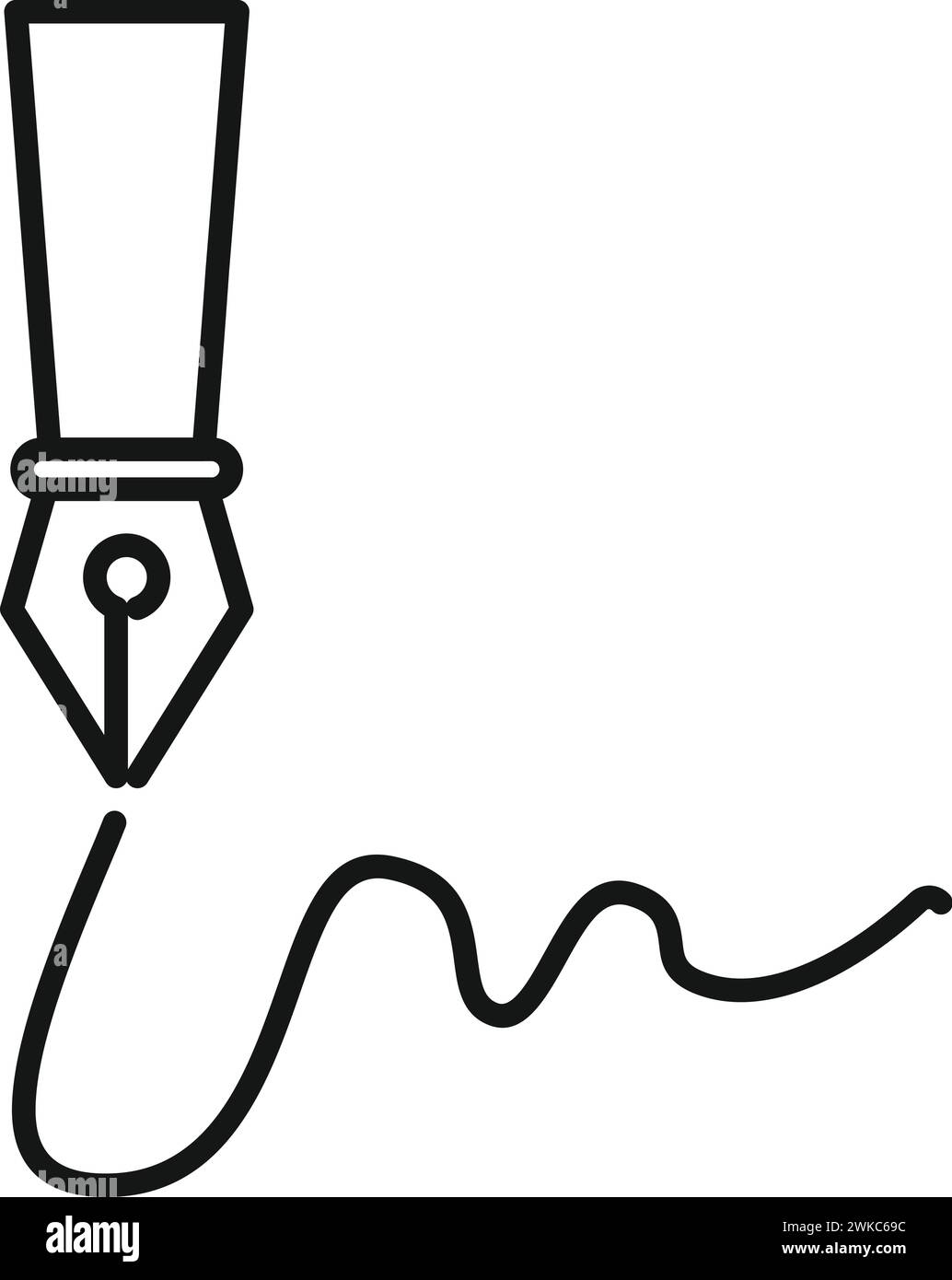 Handwriting Signature Icon Outline Vector Privacy Identity Check Data