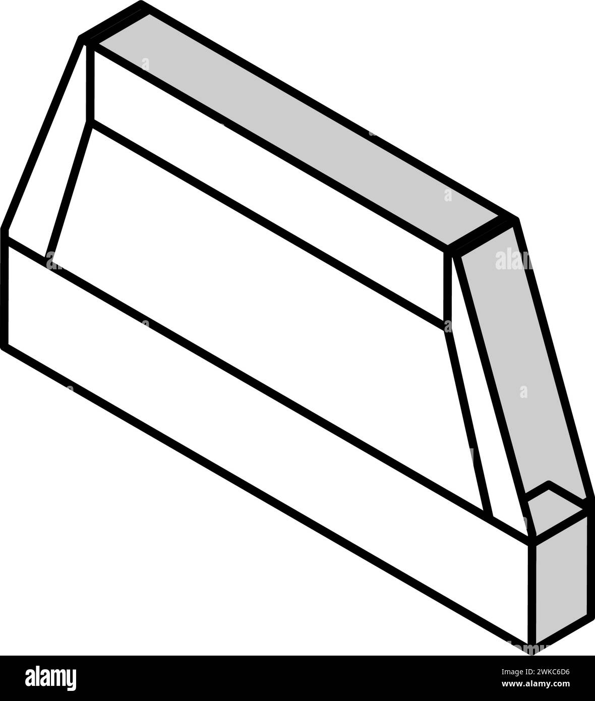 wood tray isometric icon vector illustration Stock Vector Image & Art ...