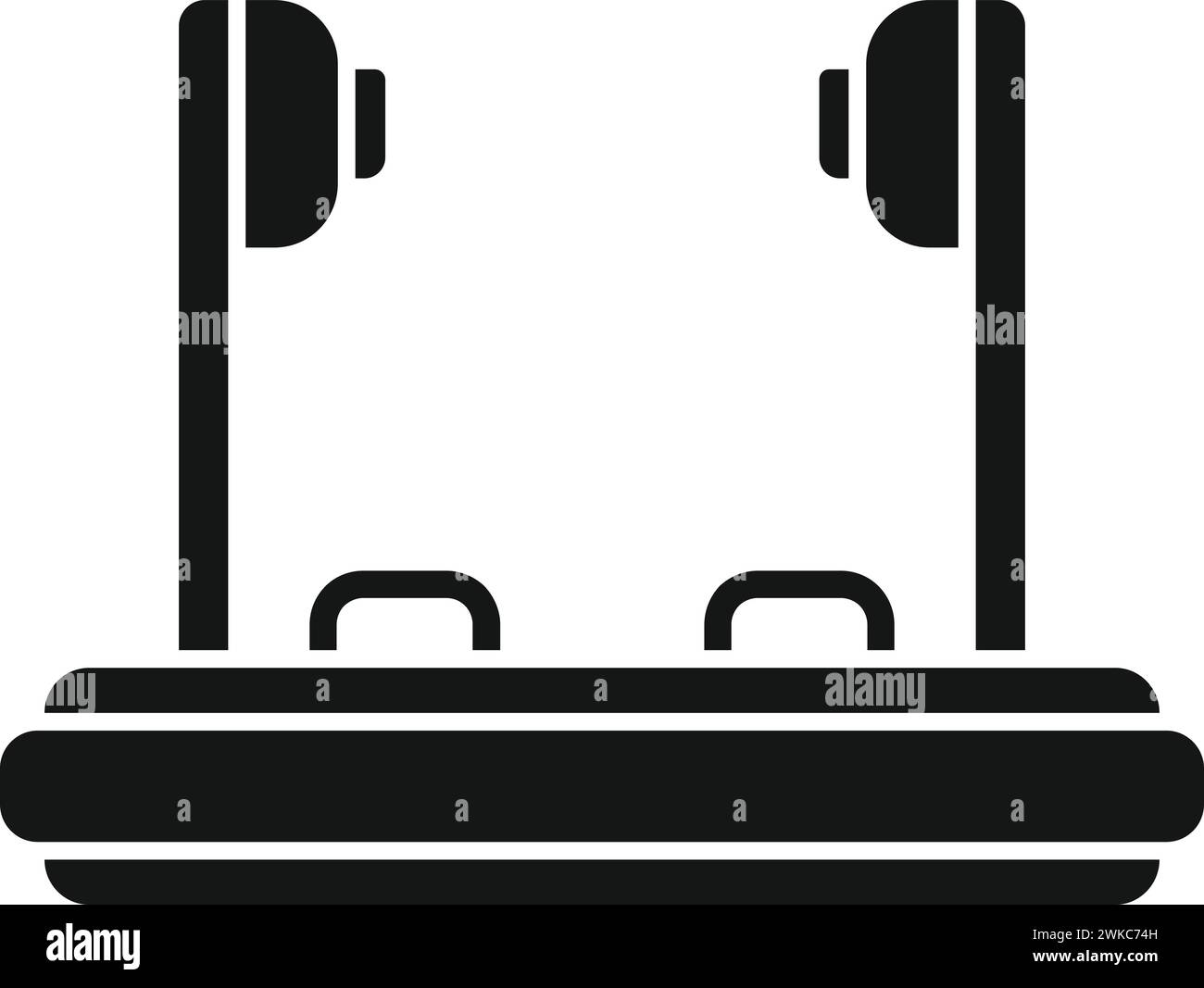 Vr platform stand icon simple vector. Social game tech. Tour innovation ...