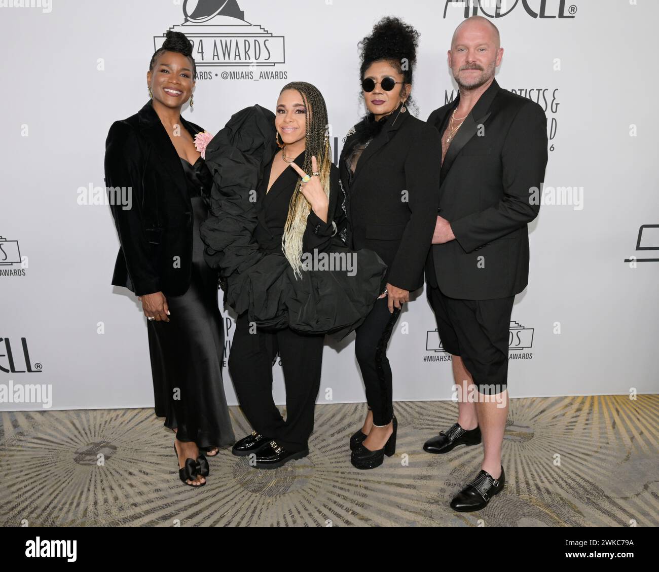 Beverly Hills, California, USA. 18th Feb, 2024. (L-R) LaLisa Turner, Moira Frazier, Denise Baker ...