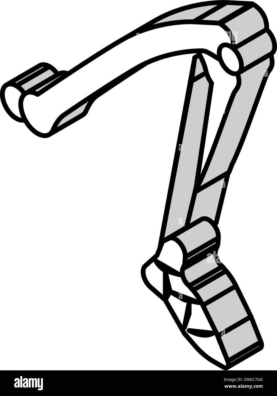 leg bone isometric icon vector illustration Stock Vector Image & Art ...