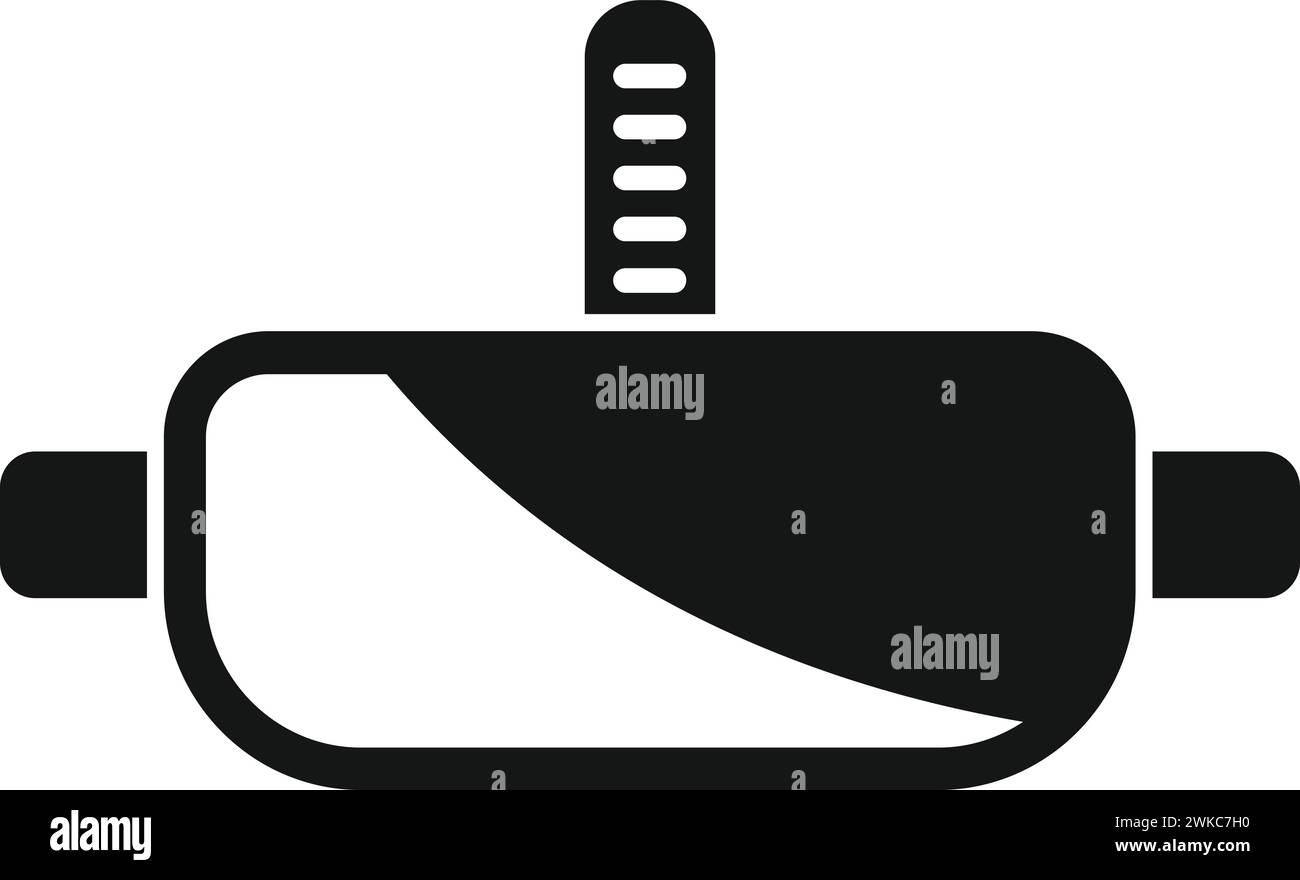 Media vr glasses icon simple vector. Social simulation. Technology ...