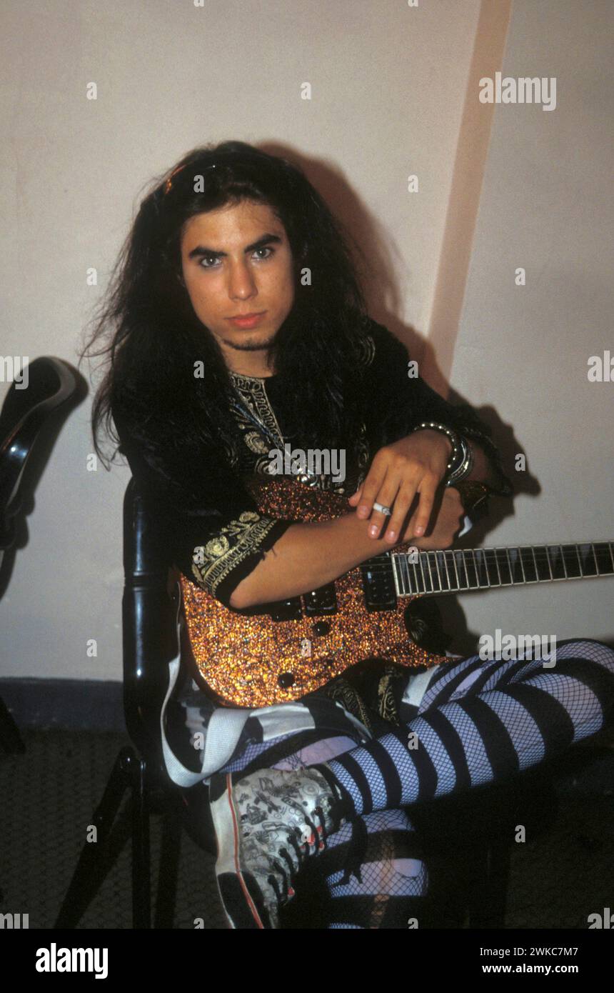 Dave Navarro of Jane's Addiction photographed backstage. moments before ...