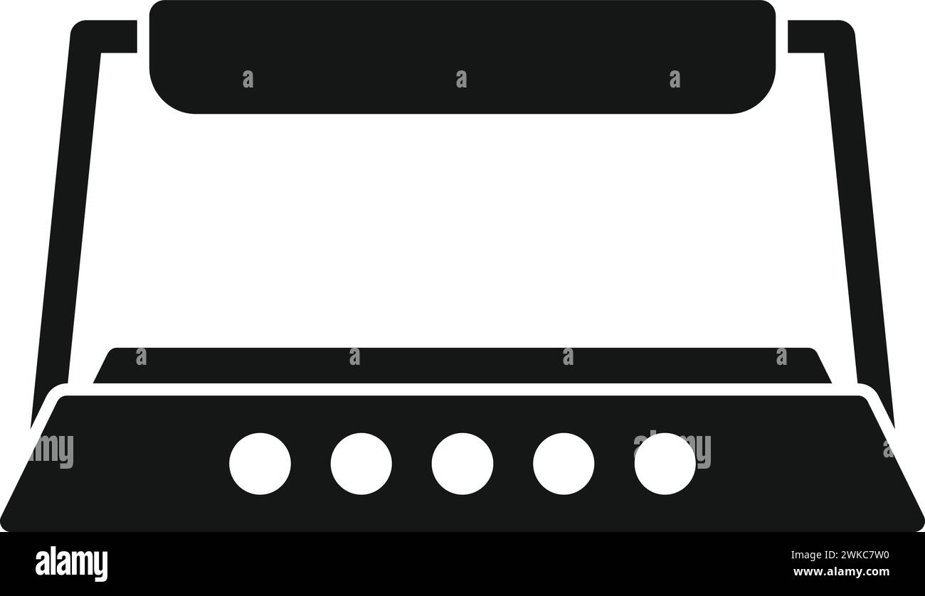 Social hologram platform icon simple vector. Cinema visual display ...