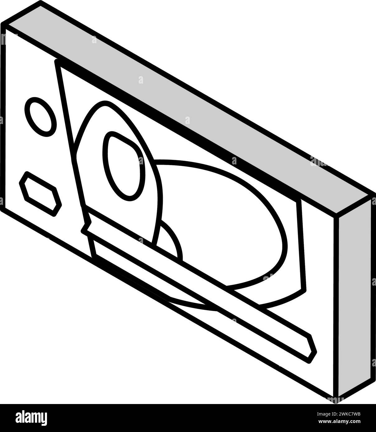 bahraini dinar bhd isometric icon vector illustration Stock Vector ...