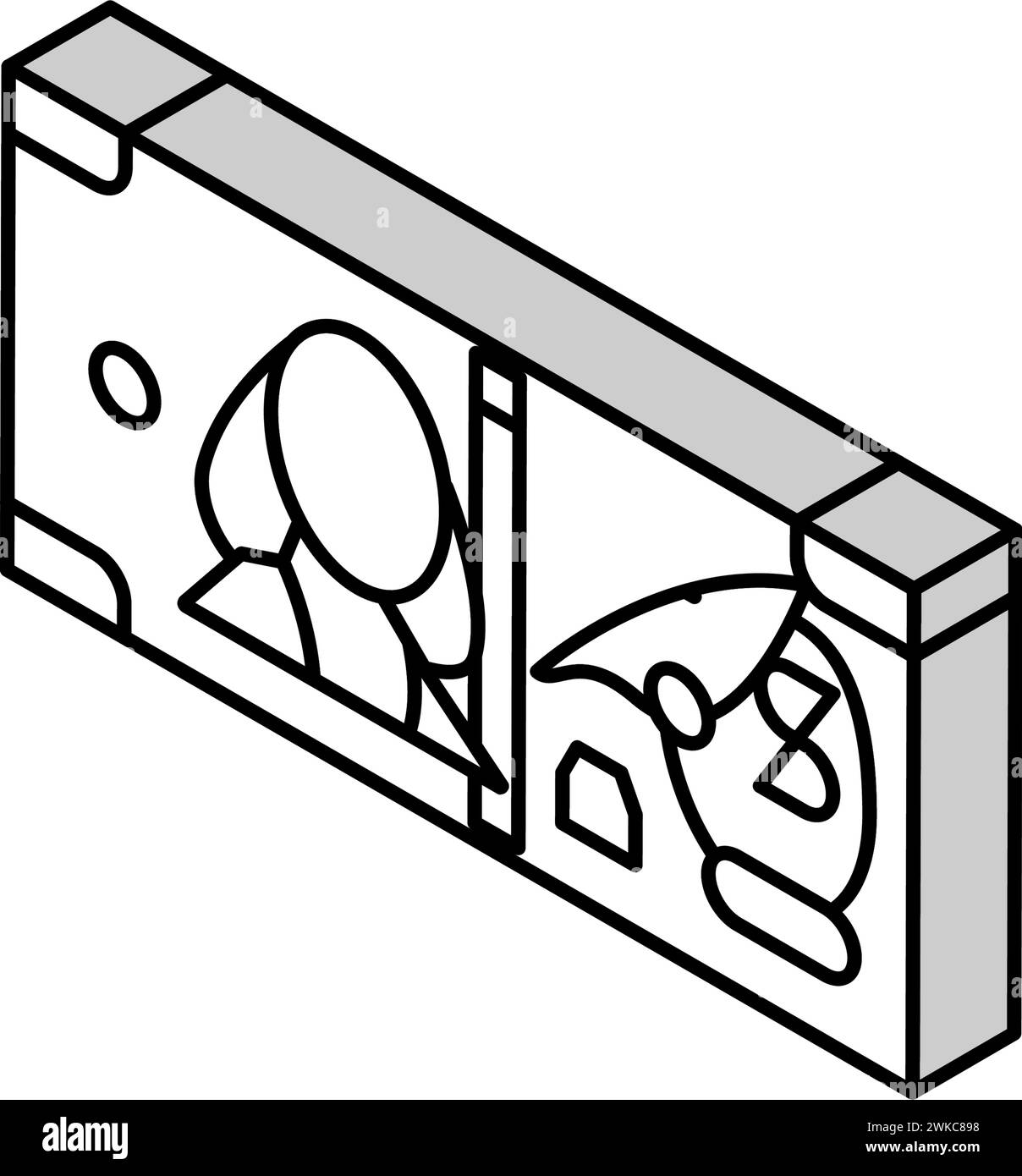 dollar usd isometric icon vector illustration Stock Vector Image & Art ...