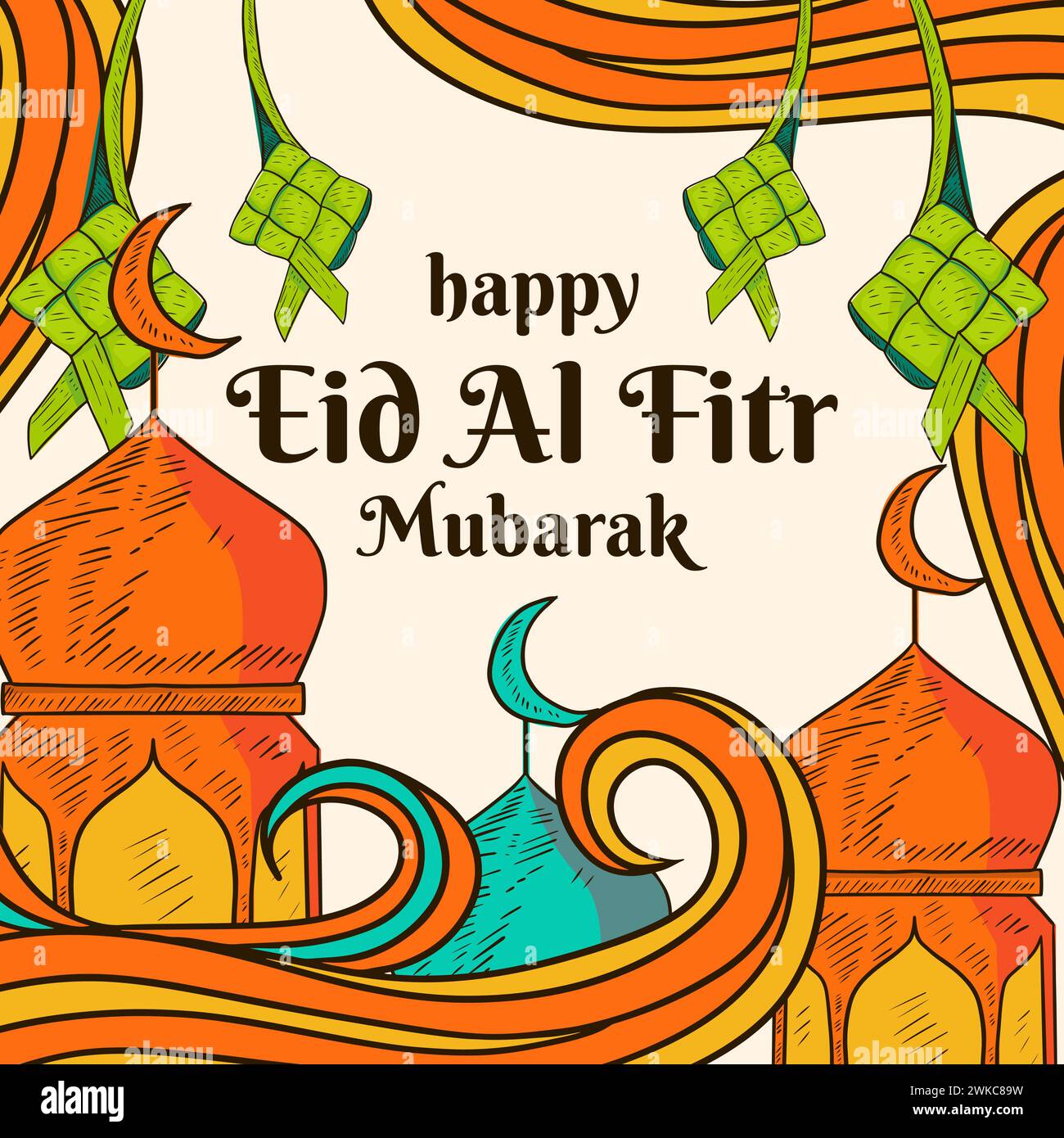 Happy eid cards hi-res stock photography and images - Alamy