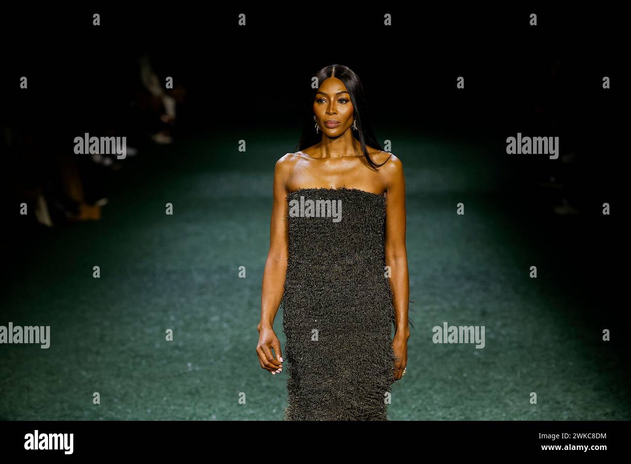 Naomi Campbell at BURBERRY Fall/Winter 2024 runway during London ...