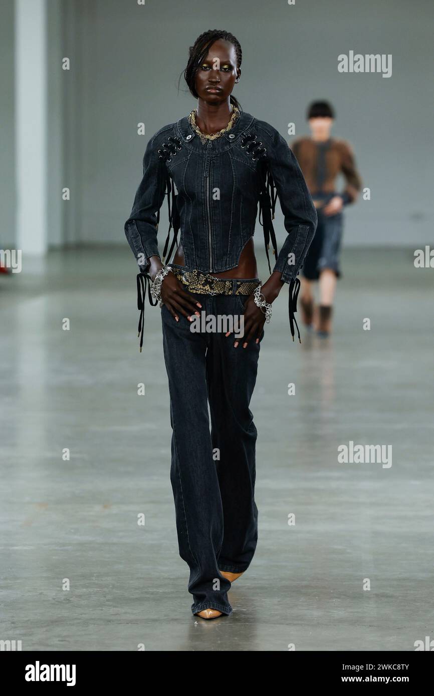 KNWLS Fall/Winter 2024 runway during London Fashion Week on February ...