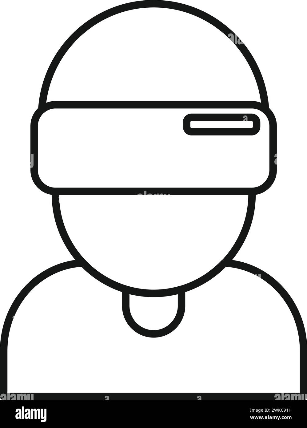 Wearing vr headset Black and White Stock Photos & Images - Alamy