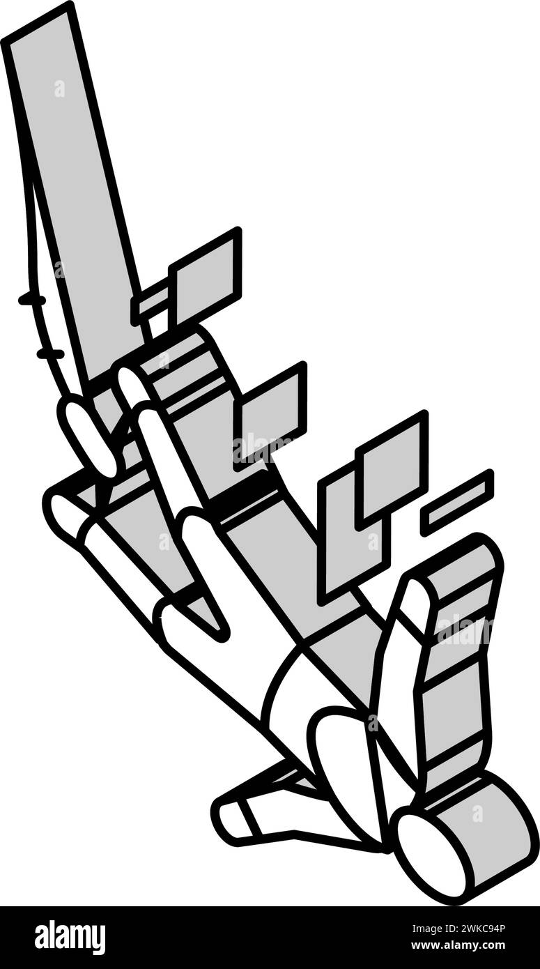 bungee jumping isometric icon vector illustration Stock Vector Image ...