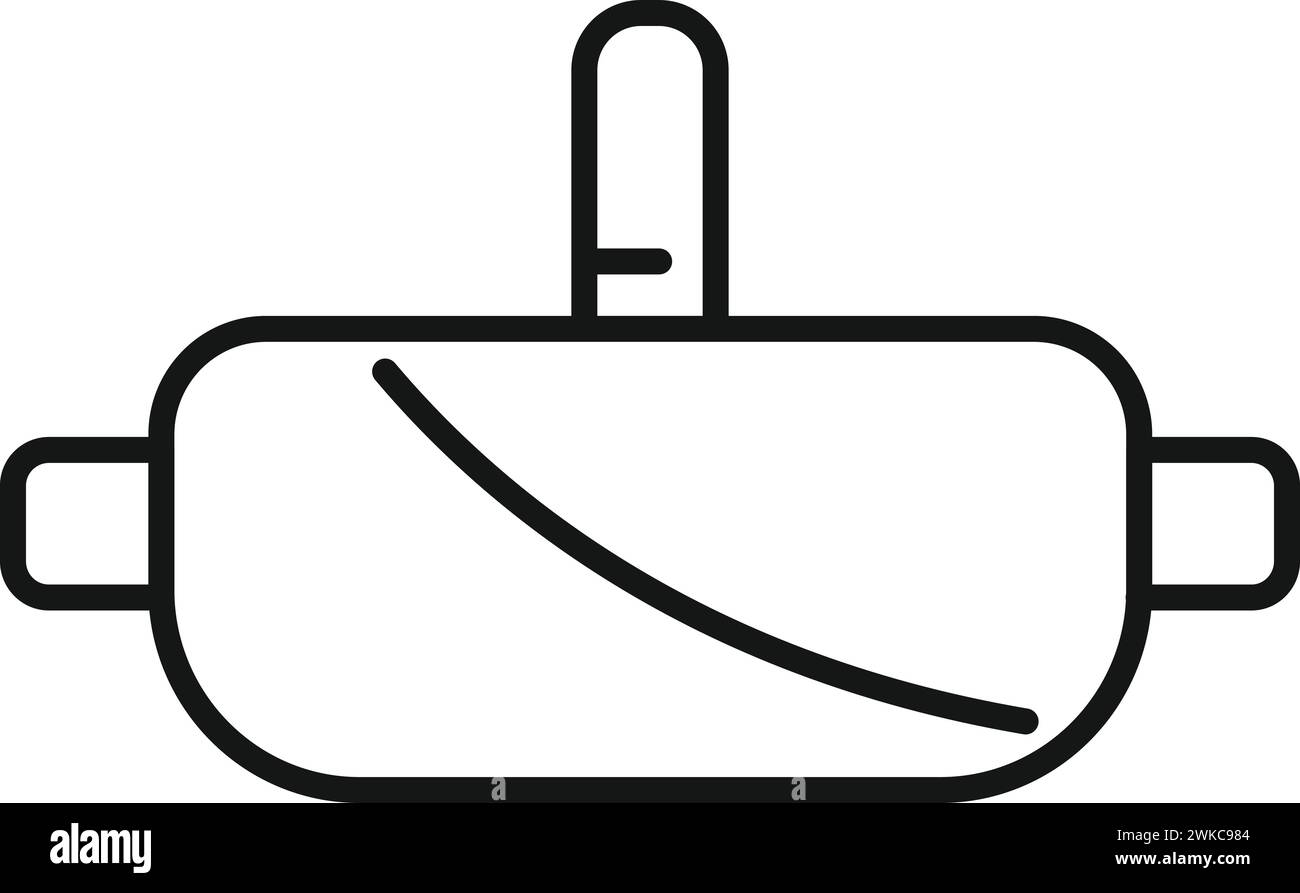 Media vr glasses icon outline vector. Social simulation. Technology ...