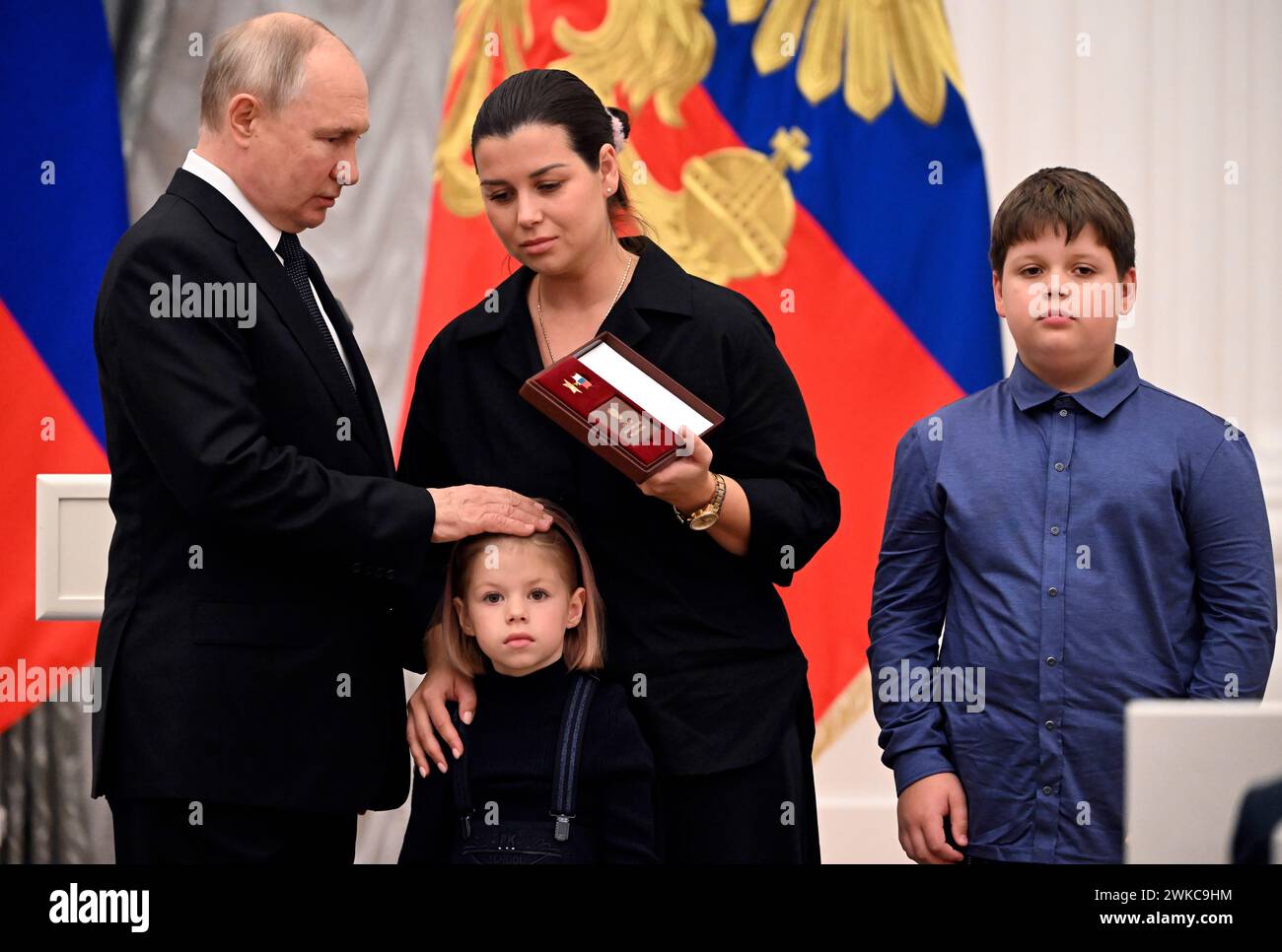 FILE - Russian President Vladimir Putin, left, Angelina Ivanova, the ...