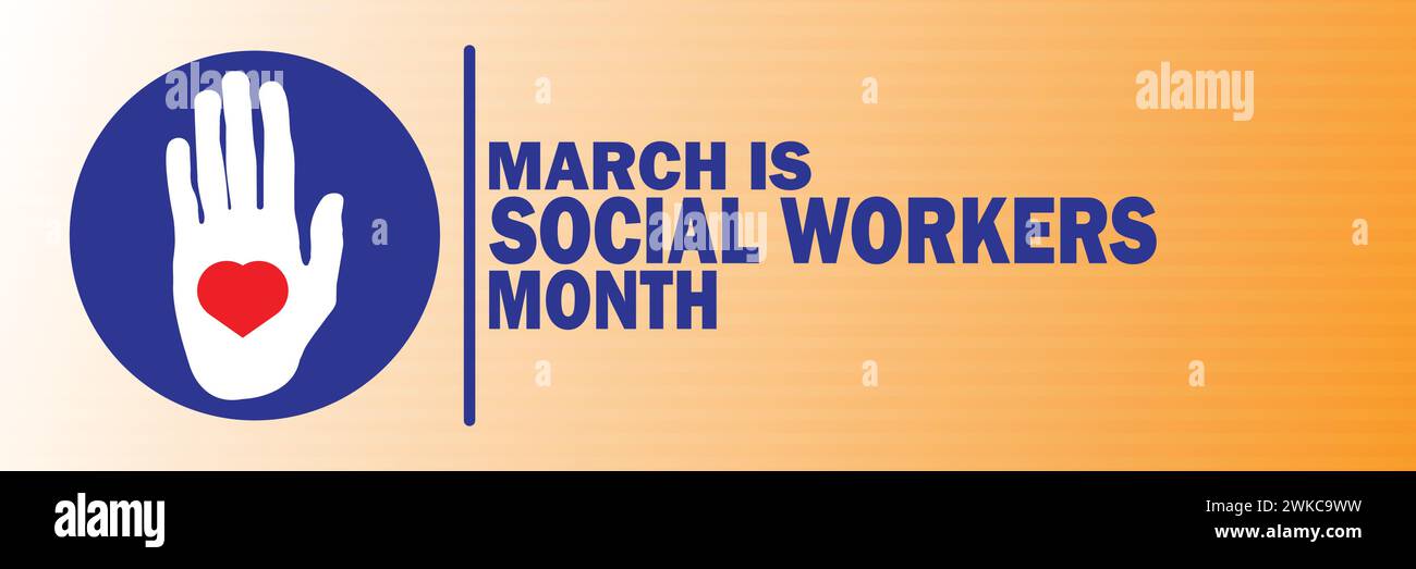 March Is Social Workers Month. Suitable for greeting card, poster and ...