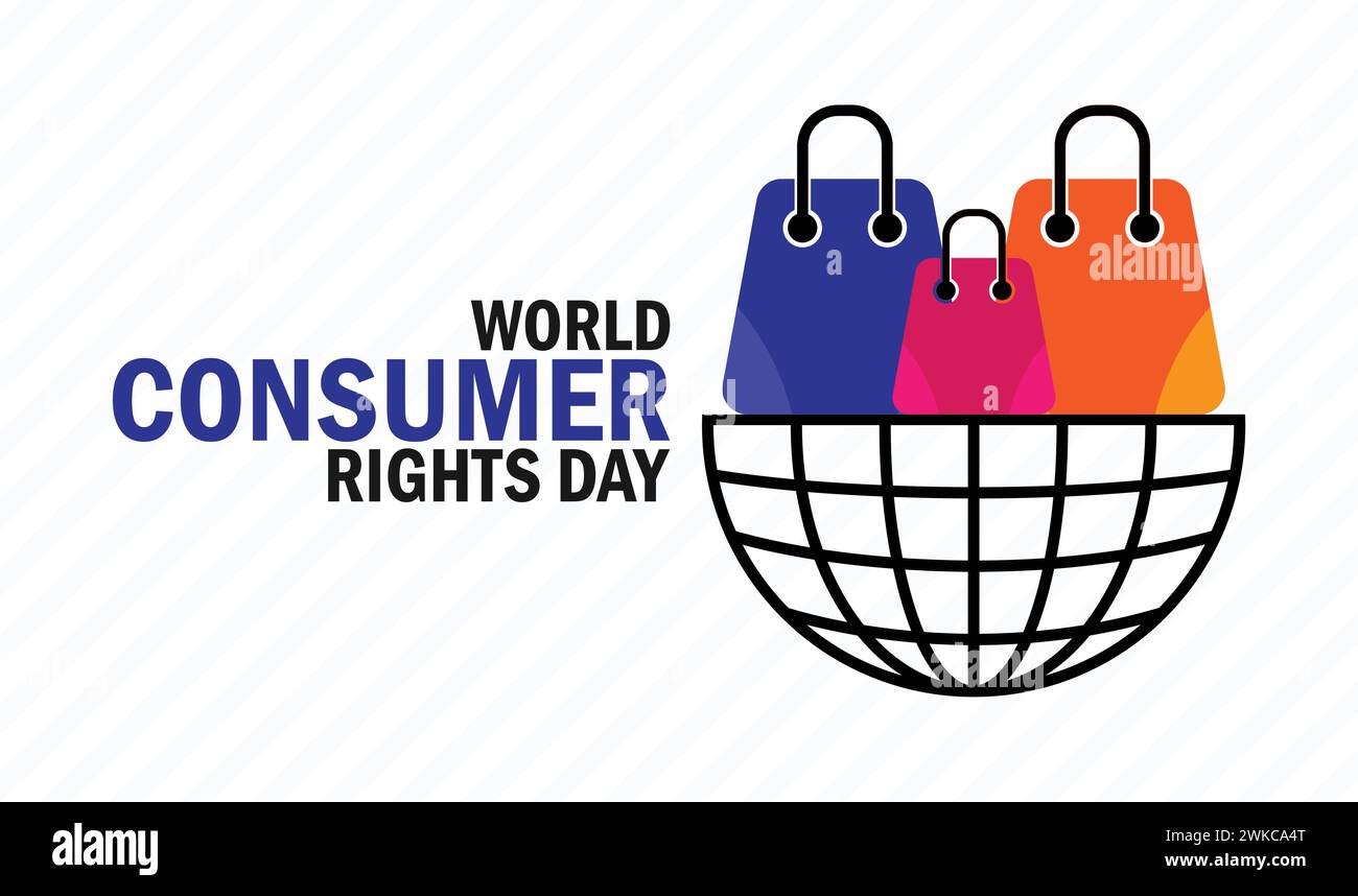 World Consumer Rights Day. Suitable for greeting card, poster and ...