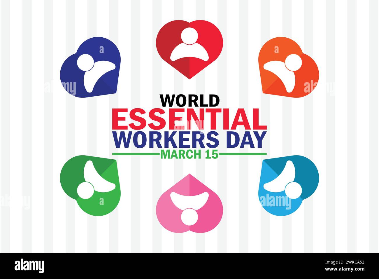 World Essential Workers Day. Holiday concept. Template for background ... World Essential Workers Day. Holiday concept. Template for background ...