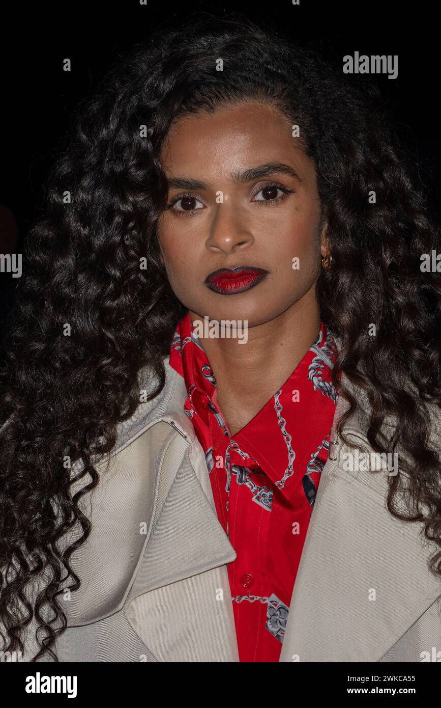Ramla Ali poses for photographers upon arrival at the Burberry Winter ...