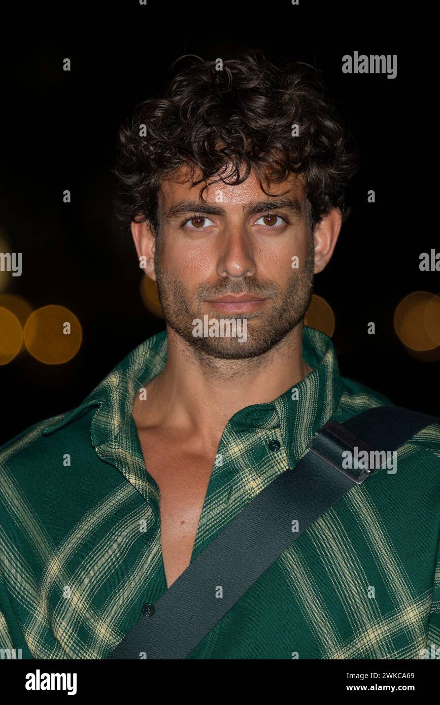 Andrew Georgiades poses for photographers upon arrival at the Burberry ...