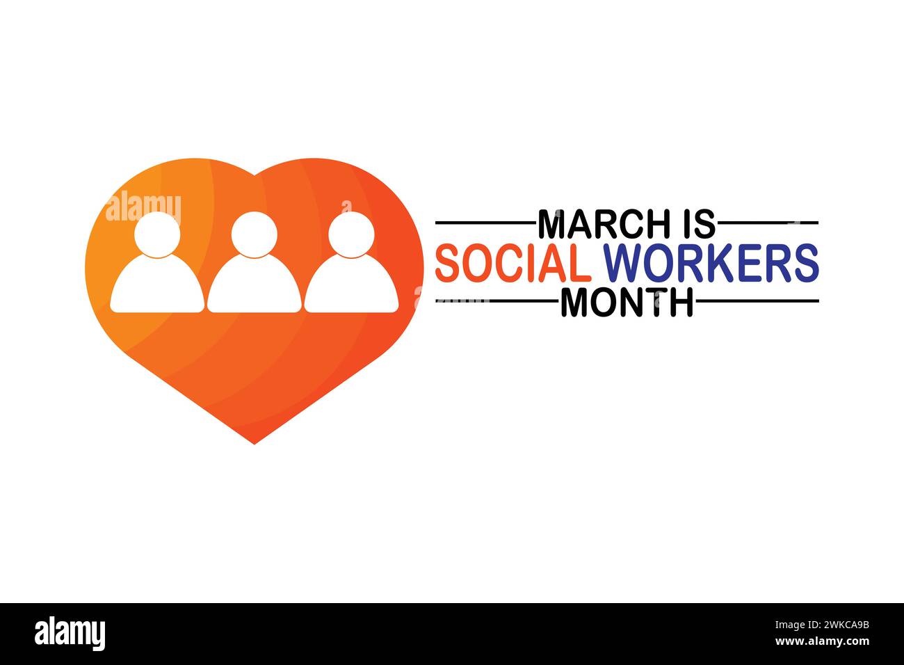 March Is Social Workers Month wallpaper with typography. March Is ...