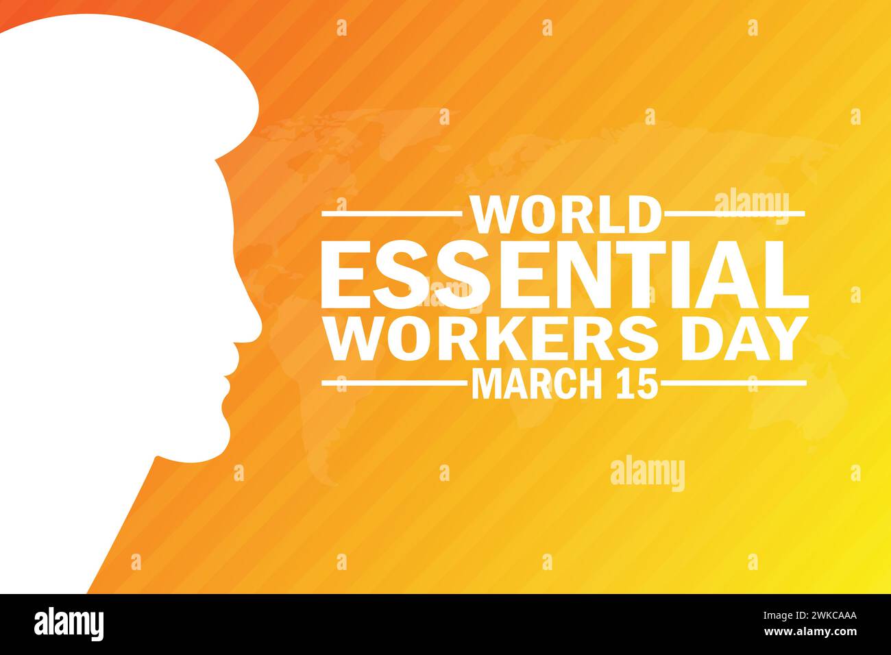 World Essential Workers Day wallpaper with shapes and typography. World ...