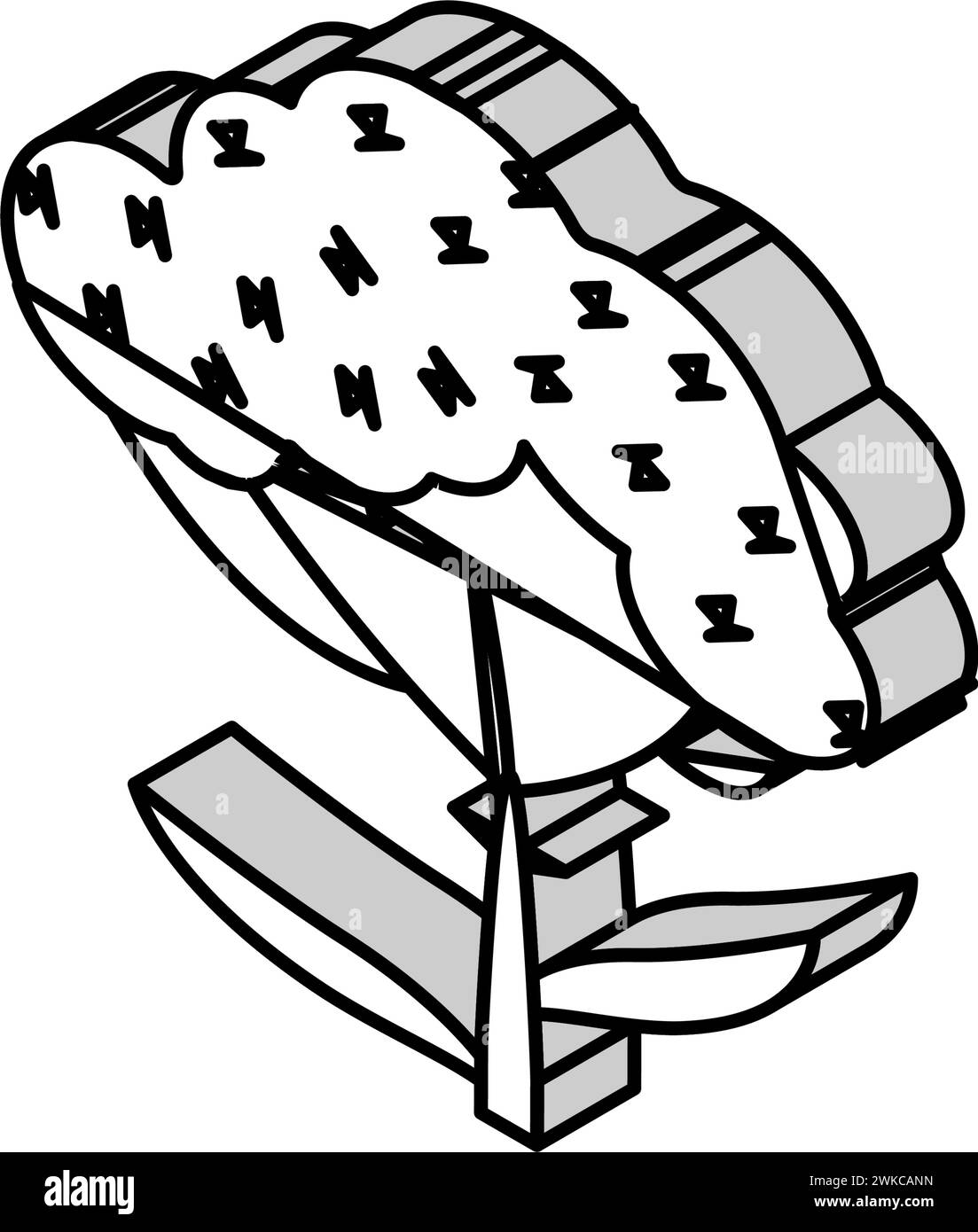 yarrow plant isometric icon vector illustration Stock Vector Image ...