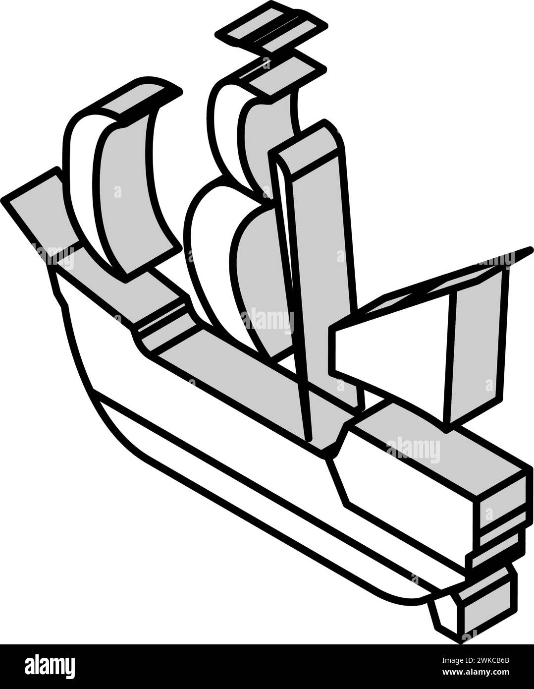 ship medieval isometric icon vector illustration Stock Vector Image ...