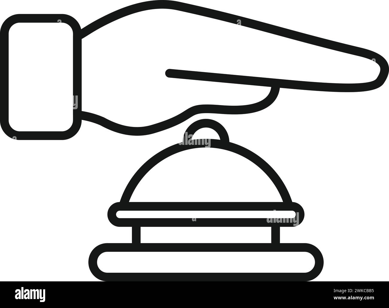 Digital stop ringer theft icon outline vector. Access vigilant. Cyber ...