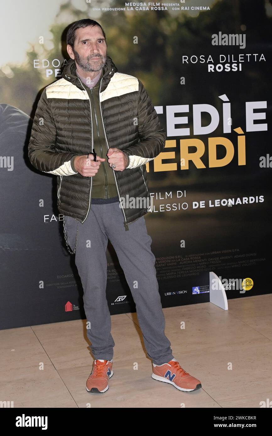 Rome, Italy. 19th Feb, 2024. Adamo Dionisi attends the premiere of the ...