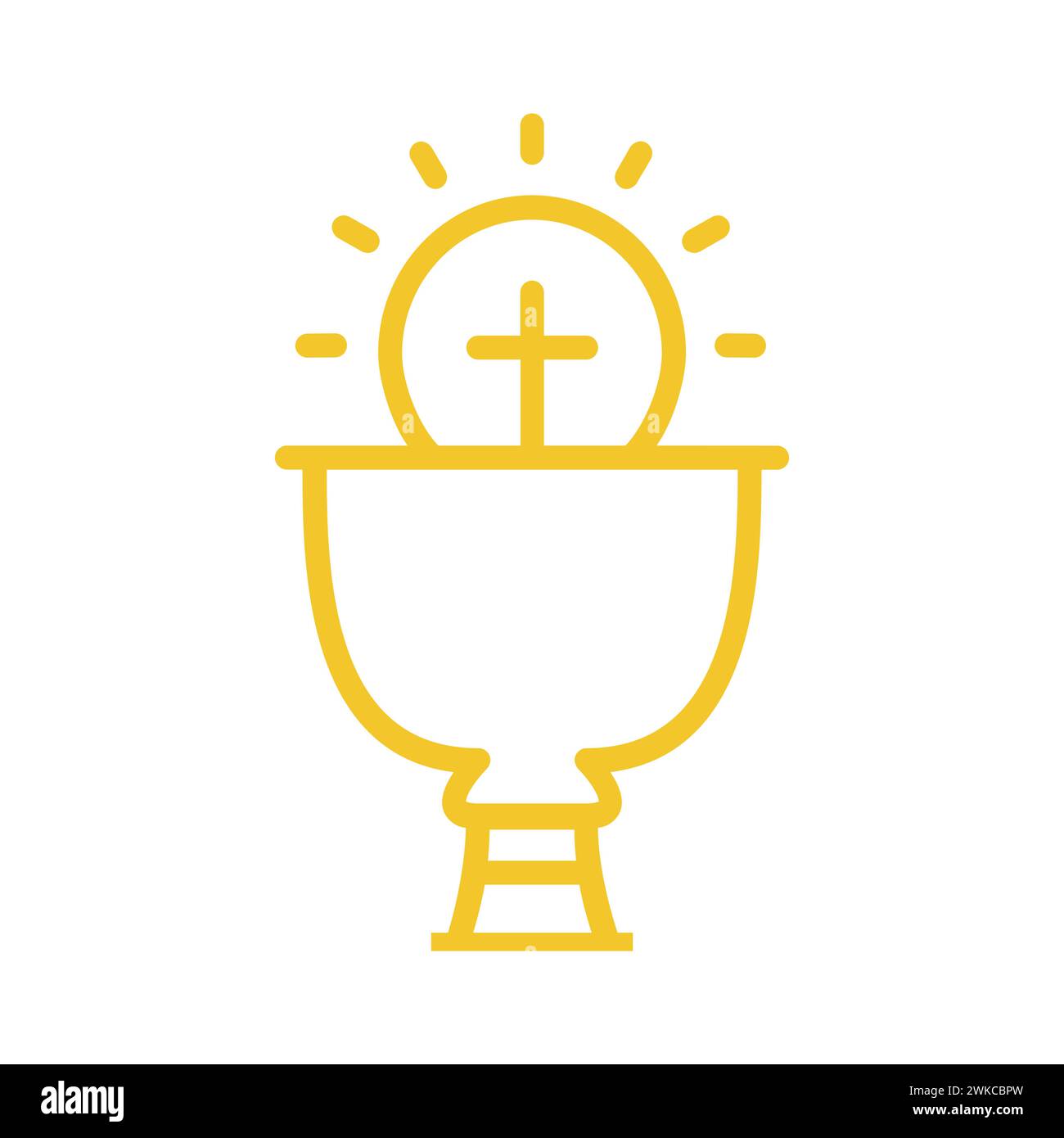 Catholic church icon linear hi-res stock photography and images - Alamy