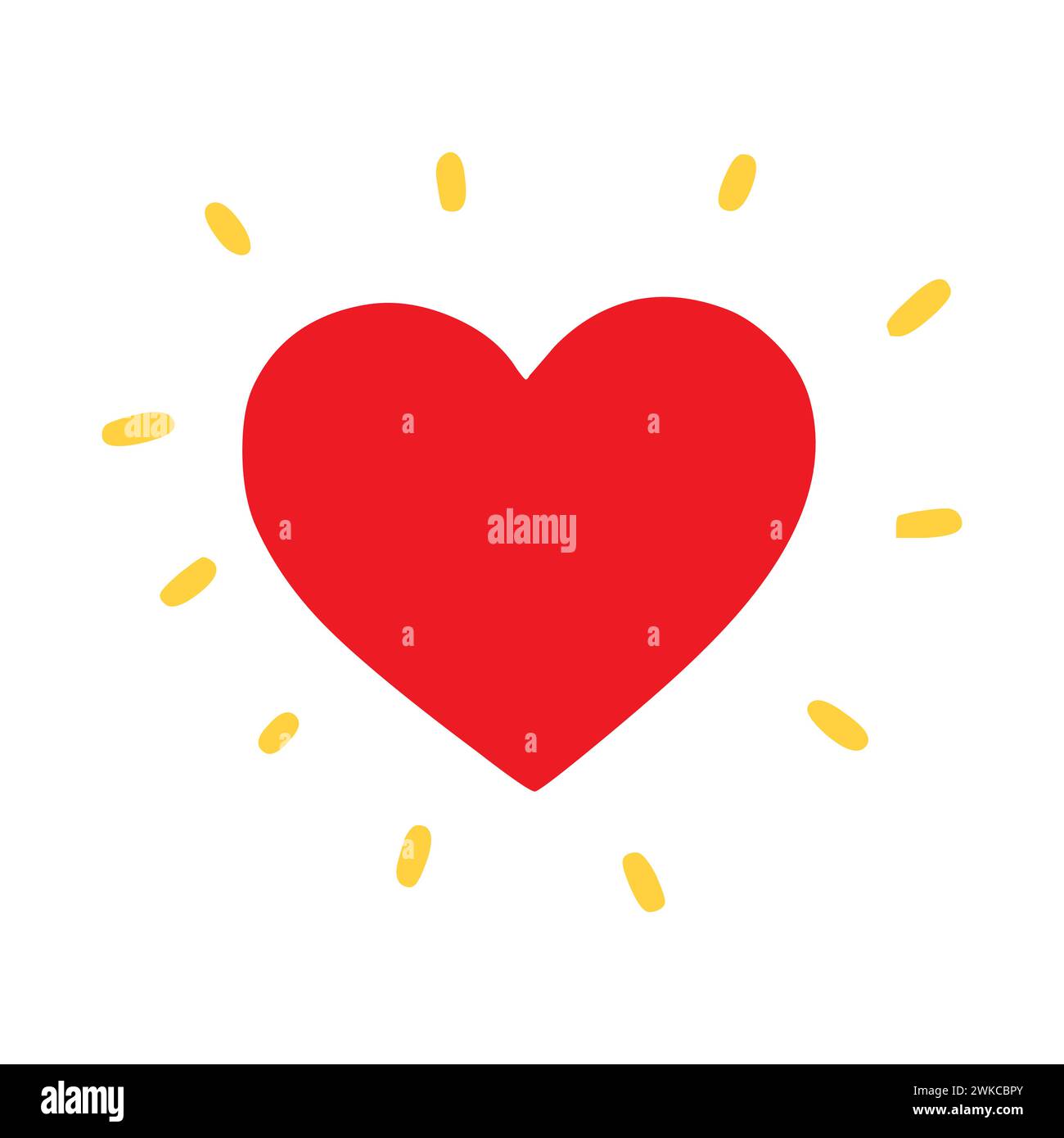 Red And Gold Shining Heart Icon Stock Vector Image & Art - Alamy