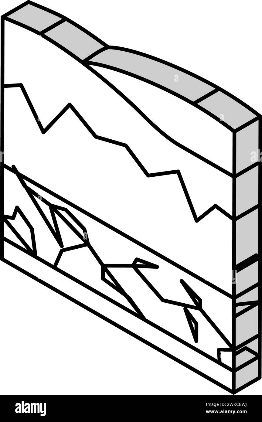 dry river isometric icon vector illustration Stock Vector Image & Art ...