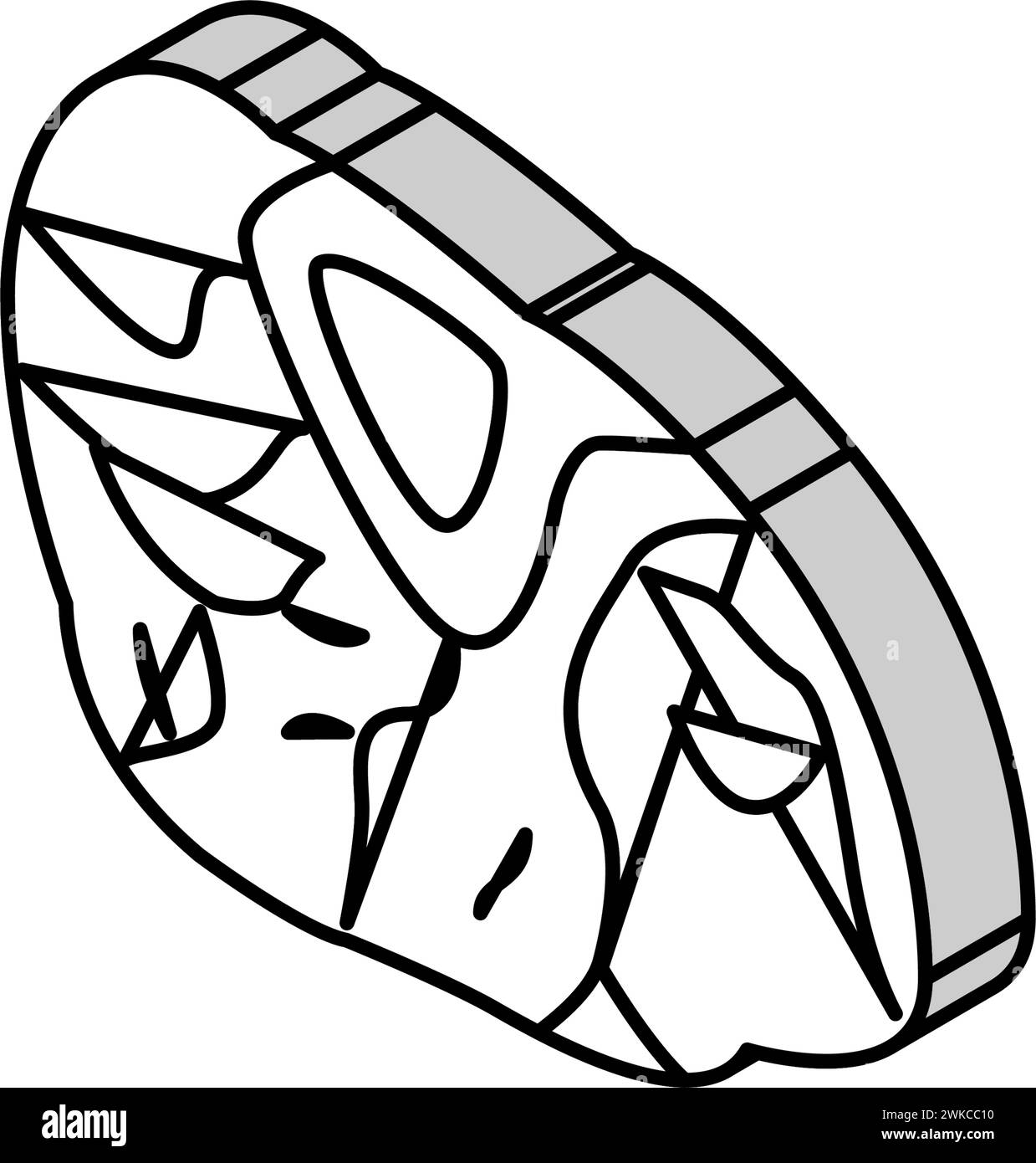 shank beef isometric icon vector illustration Stock Vector Image & Art ...