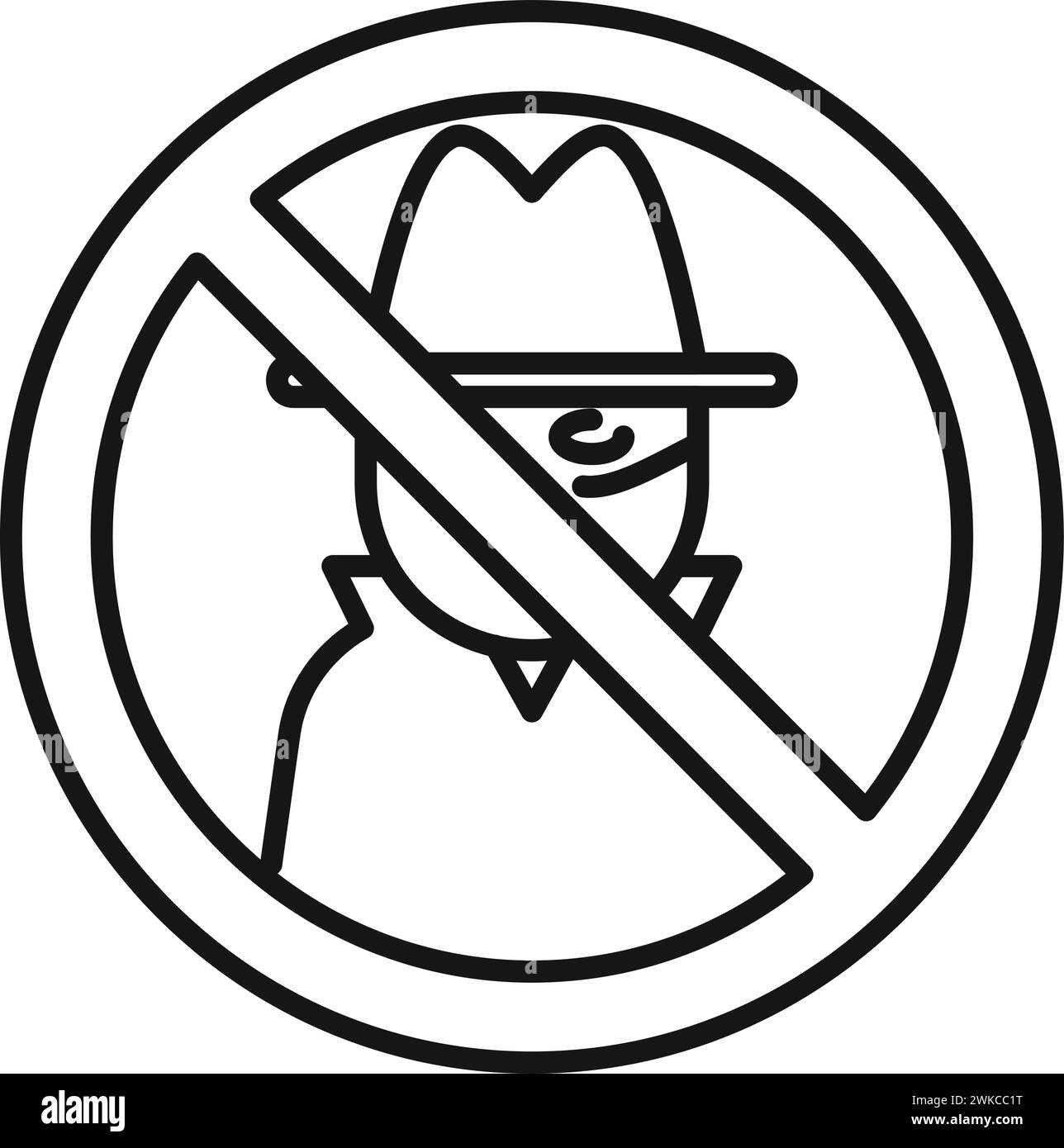 Stop online hacker icon outline vector. Robbery intrusion. Coverage ...