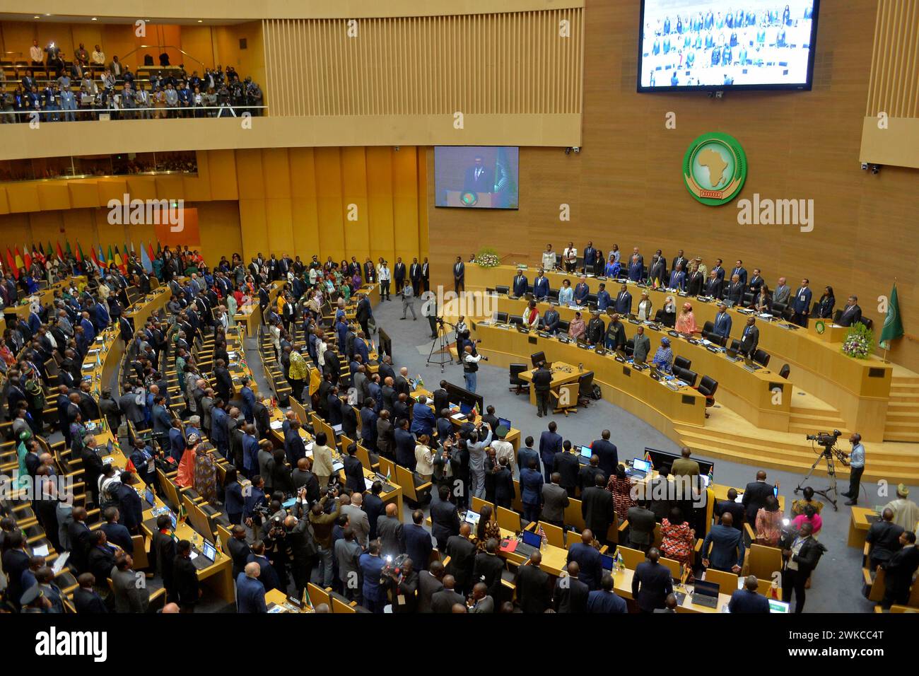 FILE - African heads of state attend the 37th Ordinary session of the ...