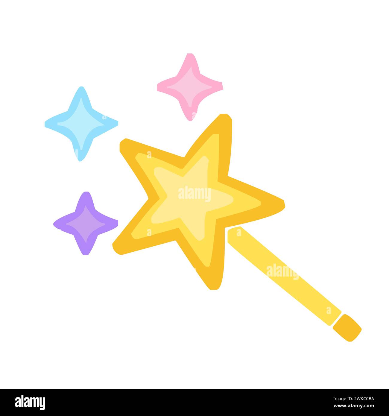 Magic Wand Cartoon Icon Stock Vector Image & Art - Alamy