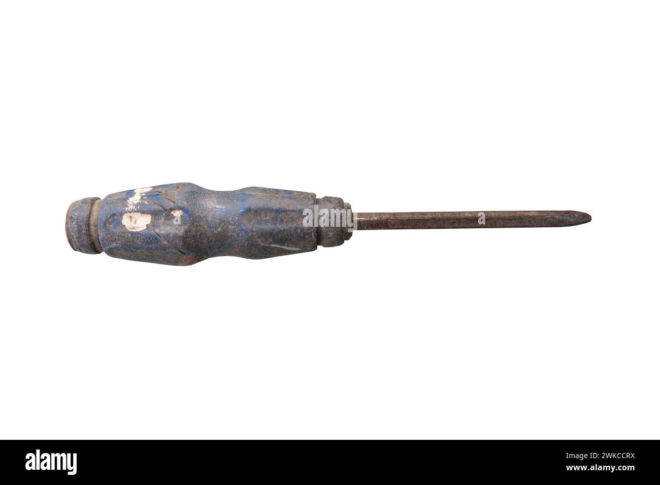 Isolated old screwdriver on white background Stock Photo - Alamy
