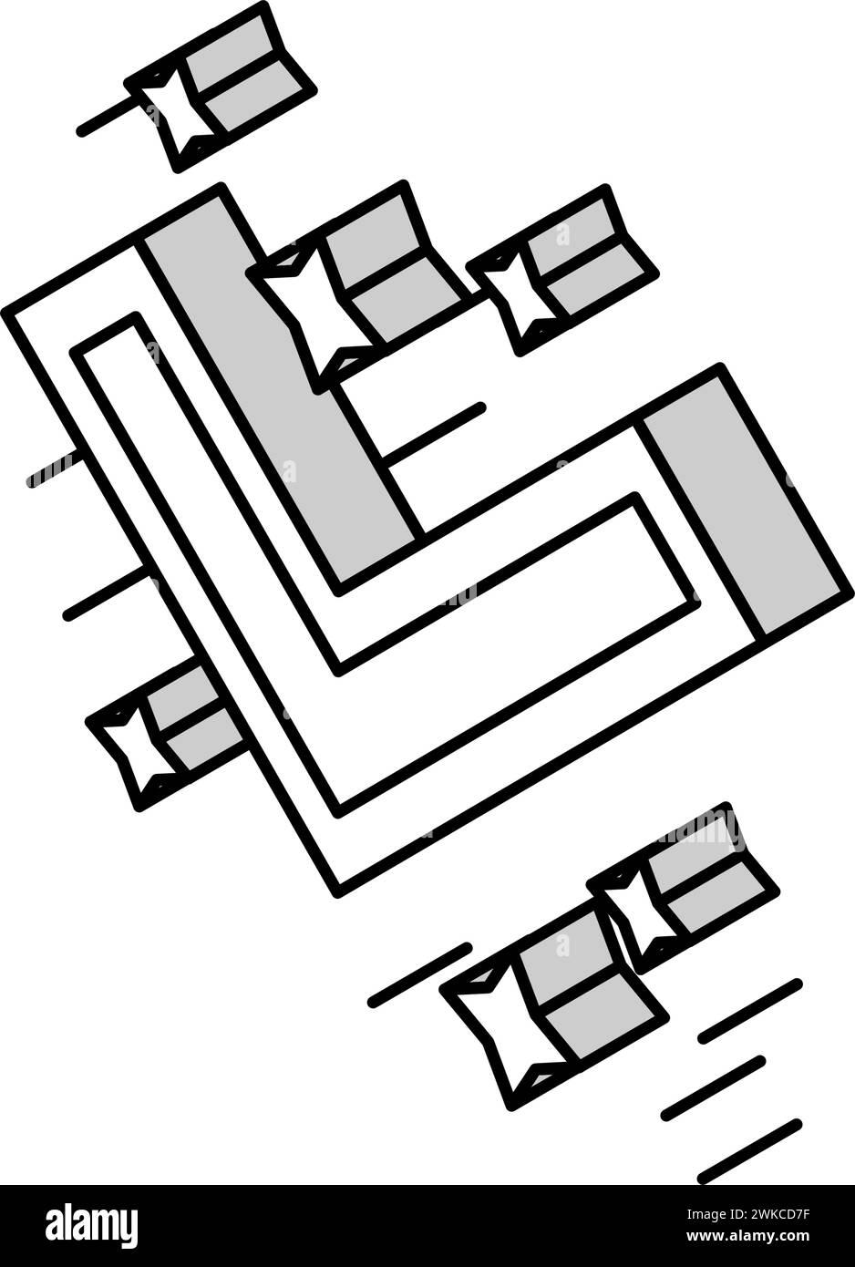 tick quality approving isometric icon vector illustration Stock Vector ...