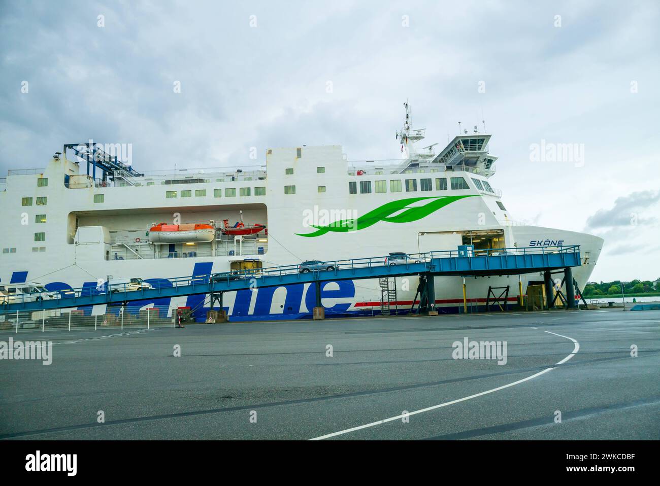 rostock, germany, 19 july 2023, ferry boat of stena line in the harbour ...