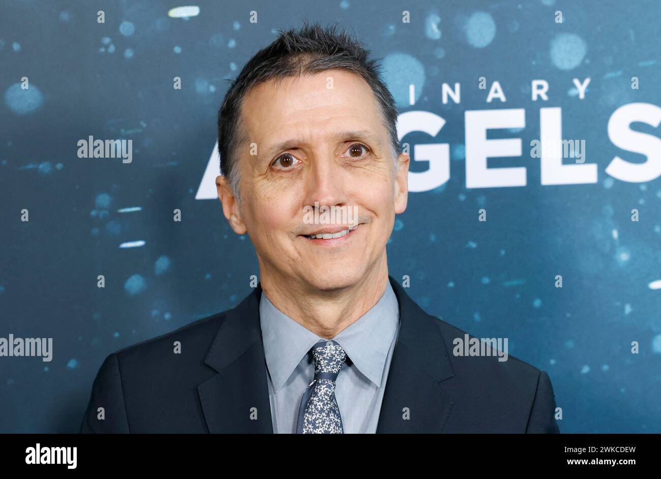 New York, United States. 19th Feb, 2024. David Beal arrives on the red ...