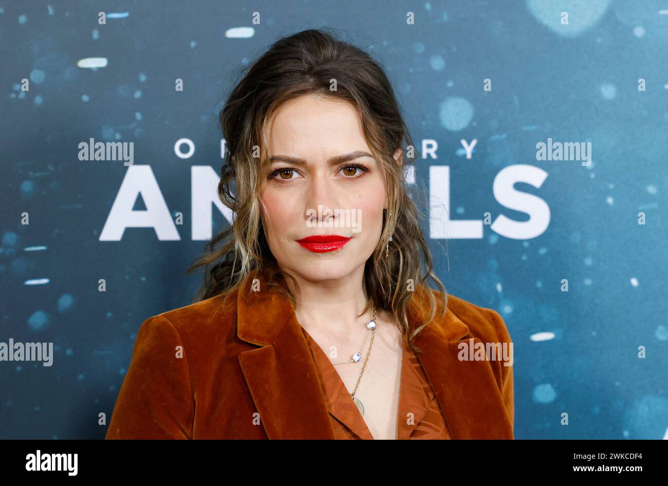 New York, United States. 19th Feb, 2024. Bethany Joy Lenz arrives on ...