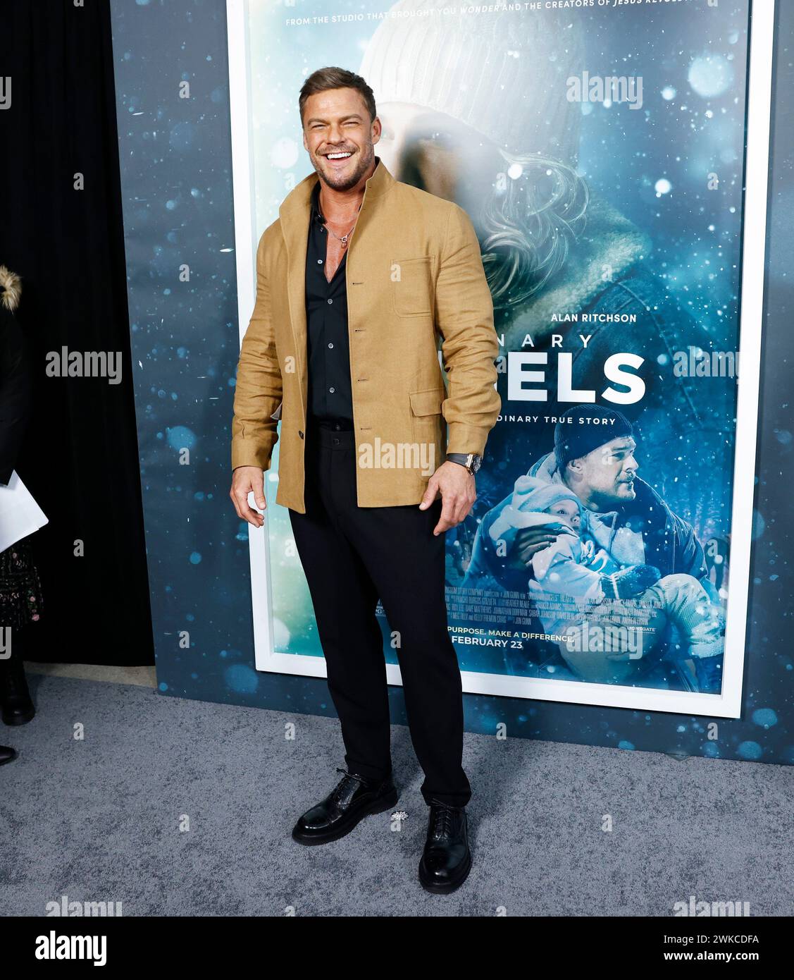 New York, United States. 19th Feb, 2024. Alan Ritchson arrives on the ...
