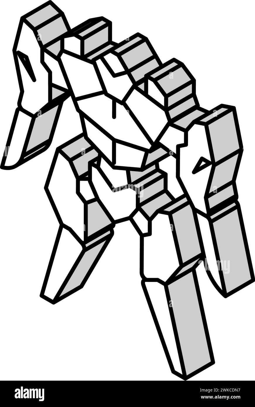 Future Robot Isometric Icon Vector Illustration Stock Vector Image And Art Alamy