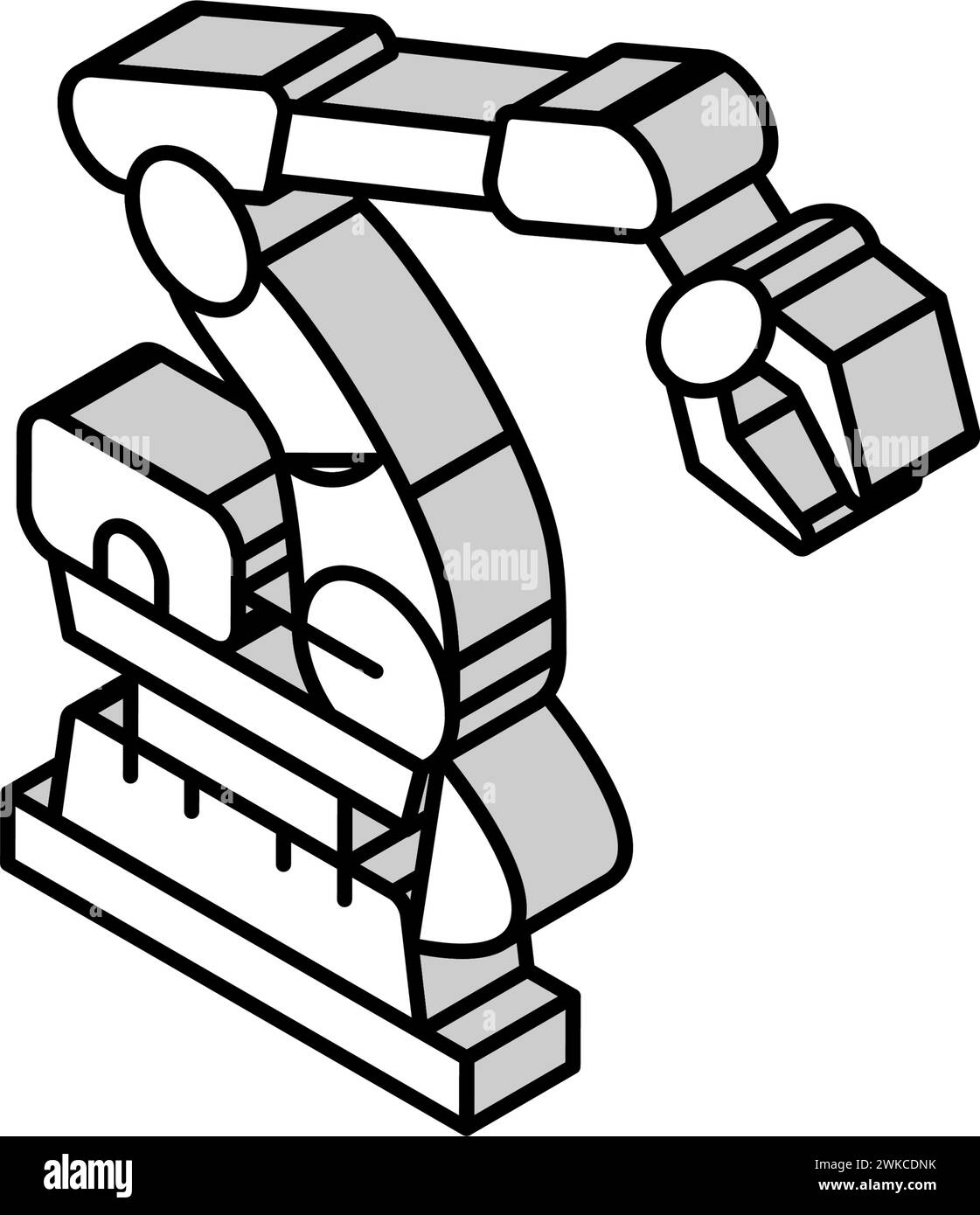arm robot industry isometric icon vector illustration Stock Vector ...